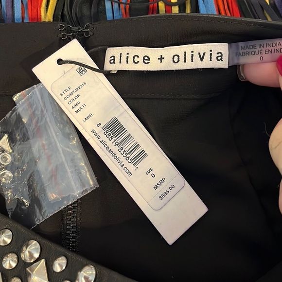 Alice + Olivia | Skirts | Alice Olivia Radley Fringe Skirt Nwt | Poshmark